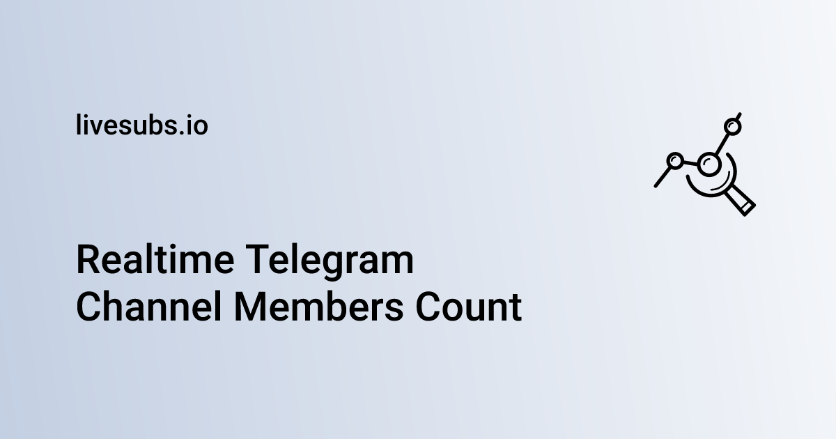 Realtime Telegram Followers Count | Livesubs